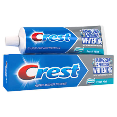 Crest Baking Soda & Peroxide Whitening Fresh Mint Toothpaste, 4.2 oz ...