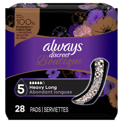 Always Discreet Boutique Heavy Long, Pads