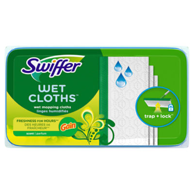 Swiffer Sweeper Wet with Gain Scent Wet Mopping Cloths, 24 count