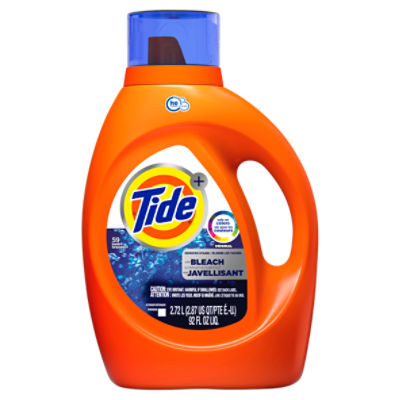 Tide Plus Bleach Alternative HE Turbo Clean Liquid Laundry Detergent ...