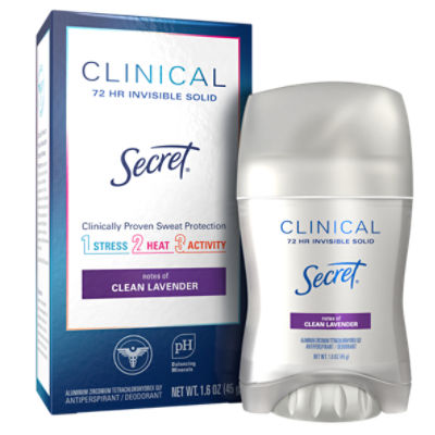 Secret Clinical Strength Clean Lavender Antiperspirant / Deodorant, 1.6 oz