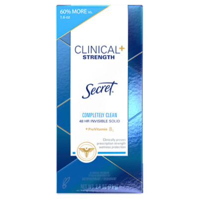 Secret Clinical Strength Invisible Solid Completely Clean ...