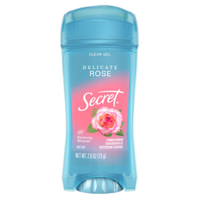 Secret Delicate Rose 48 Hr Clear Gel Antiperspirant Deodorant, 2.6 oz