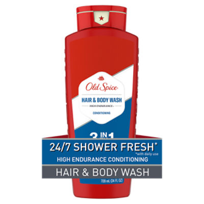Old Spice High Endurance 3 in 1 Conditioning Hair & Body Wash, 24 fl oz ...