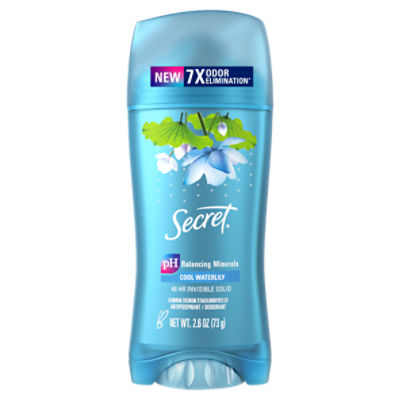 Secret 48 Hr Invisible Solid Cool Waterlily Antiperspirant / Deodorant ...