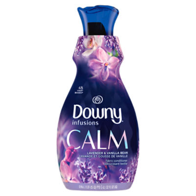 Downy Infusions Liquid Fabric Softener, Calm, Lavender & Vanilla Bean ...
