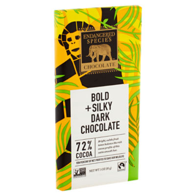 Endangered Species Chocolate Bold + Silky, Dark Chocolate