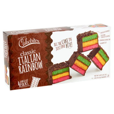 The Original Cakebites Classic Italian Rainbow, Cake
