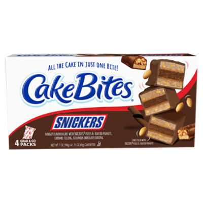 CakeBites Snickers Cakebites, 1.75 oz, 4 count - ShopRite