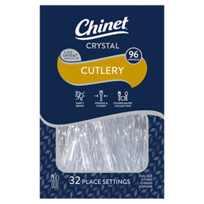 Chinet Crystal Cutlery, 32 count - The Fresh Grocer