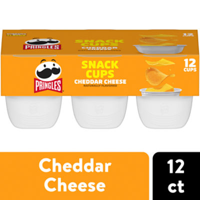 Pringles Cheddar Cheese Potato Crisps Chips, 8.8 oz, 12 Count