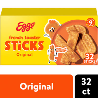 Eggo Original Frozen French Toast Sticks, Frozen Breakfast, 32Ct Box ...