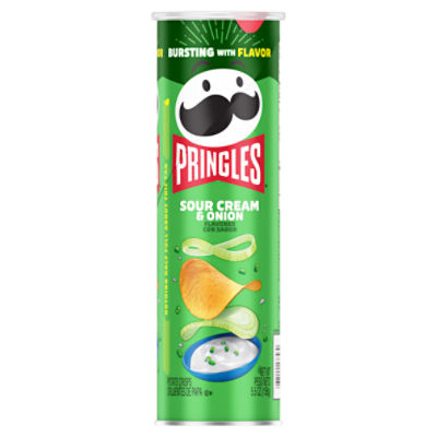 Pringles Sour Cream and Onion Potato Crisps Chips, 5.5 oz