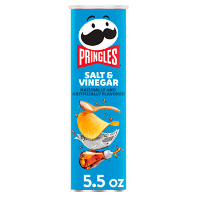 Pringles Salt and Vinegar Potato Crisps Chips, 5.5 oz - Fairway