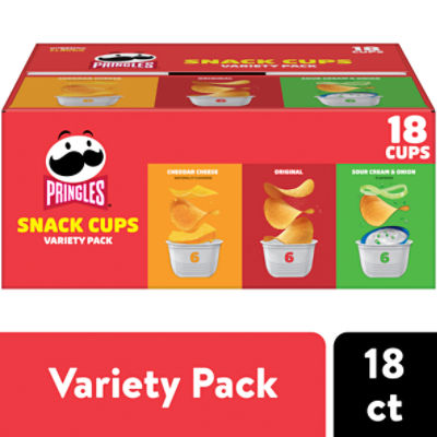 Pringles Variety Pack Potato Crisps Chips, 12.9 oz, 18 Count - ShopRite