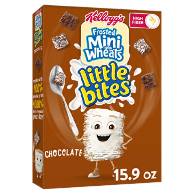 Kellogg's Frosted Mini-Wheats Little Bites Chocolate Cold Breakfast ...