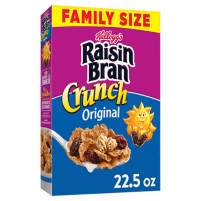 Kellogg's Raisin Bran Crunch Original Cold Breakfast Cereal, 22.5 oz