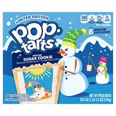 Pop Tarts Frosted Sugar Cookie Toaster Pastries, 20.3 oz, 12 Count ...