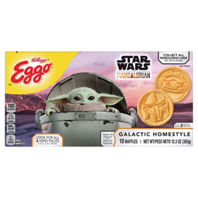 Kellogg's Eggo Star Wars The Mandalorian Galactic Homestyle Waffles, 10 ...