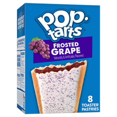 Pop Tarts Frosted Grape Toaster Pastries, 13.5 oz, 8 Count