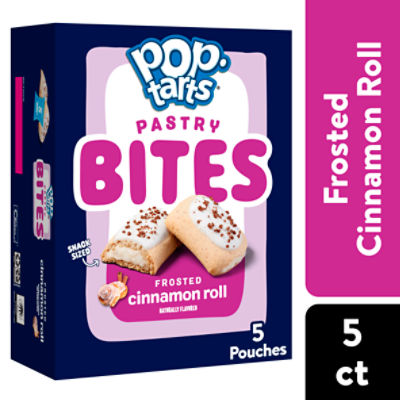 Pop-Tarts Bites Frosted Cinnamon Roll Baked Pastry Bites, Kids Snacks ...