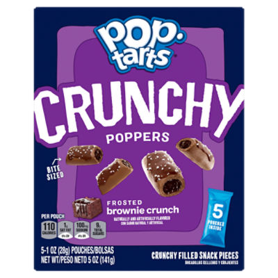 Pop-Tarts Crunchy Poppers Frosted Brownie Crunch Crunchy Filled Snack ...