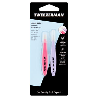Tweezerman Mini Slant & Point Combo Set Tweezers