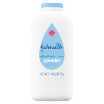 Johnson's Baby Powder, Naturally Derived Cornstarch with Aloe & Vitamin ...