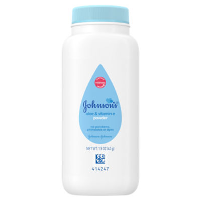 Johnson's Aloe & Vitamin E Powder, 1.5 oz - ShopRite