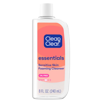 Clean & Clear Essentials Sensitive Skin Foaming Cleanser, 8 fl oz - ShopRite