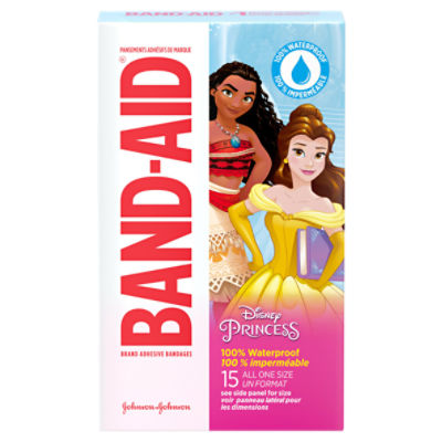 Adhesive Bandages Featuring Disney Princesses