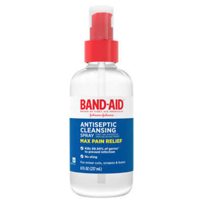 Band-Aid Brand Pain Relieving Antiseptic Cleansing Spray, 8 fl. Oz ...
