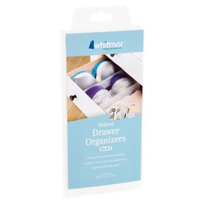 Whitmor Medium Drawer Organizers, 2 count - ShopRite