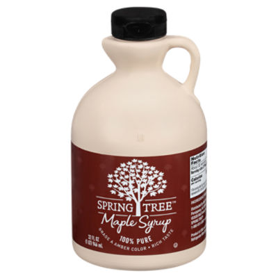 Spring Tree Pure Maple Syrup Grade A Amber Color, 32 fl oz