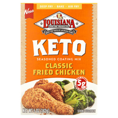 Louisiana Fish Fry Products Classic Fried Chicken Keto Seasoned Coating ...