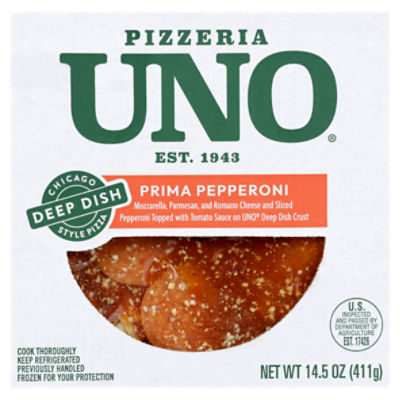 Uno Prima Pepperoni Chicago Style Deep Dish Pizza, 14.5 oz - The Fresh ...