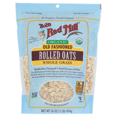 Bob's Red Mill Organic Old Fashioned Rolled Oats, 16 oz - ShopRite