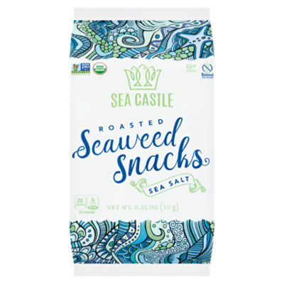 Sea Castle Roasted Sea Salt Seaweed Snacks, 0.35 oz