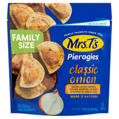 Mrs. T's Classic Onion Pierogies Family Size, 24 count, 32 oz - The ...