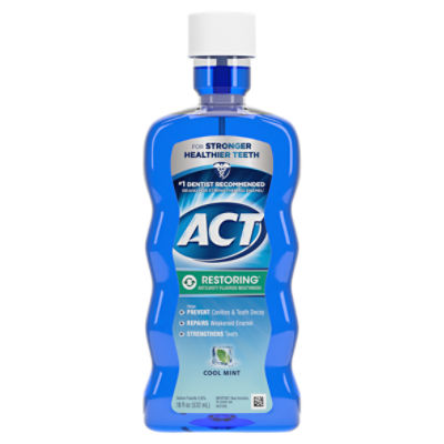ACT Restoring Mouthwash, Cool Mint, 18 fl. oz. - ShopRite