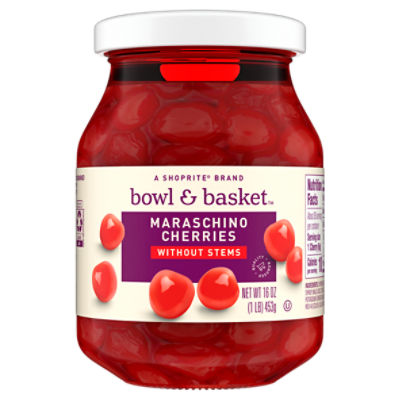 ShopRite Maraschino Cherries without Stems, 16 oz