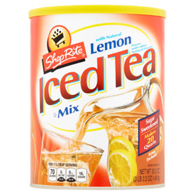 ShopRite Natural Lemon Flavor, Iced Tea Mix