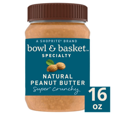 Bowl And Basket Specialty Super Crunchy Natural Peanut Butter 16 Oz