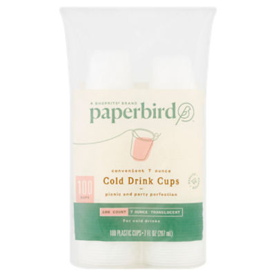 Paperbird 7 Ounce Translucent Cold Drink Cups, 100 count - ShopRite