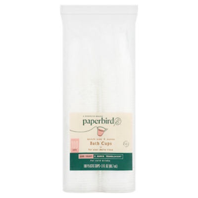 Paperbird Quick-Use 3 Ounce Translucent Bath Cups, 100 count - The ...