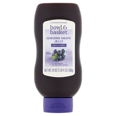 Bowl & Basket Squeezable Concord Grape Jelly, 20 oz - ShopRite