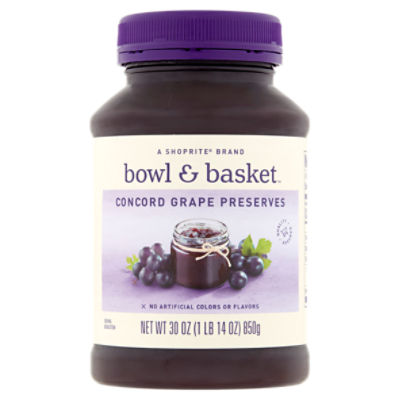 Bowl & Basket Concord Grape Preserves, 30 oz