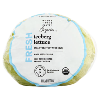 Wholesome Pantry Organic Fresh Iceberg Lettuce, 1 count