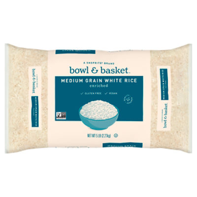 Bowl & Basket Enriched Medium Grain Rice, 5 lb - The Fresh Grocer