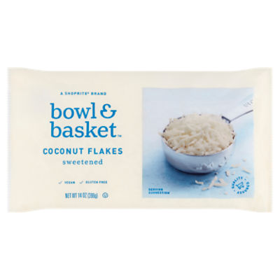 Bowl & Basket Sweetened Coconut Flakes, 14 oz - Price Rite
